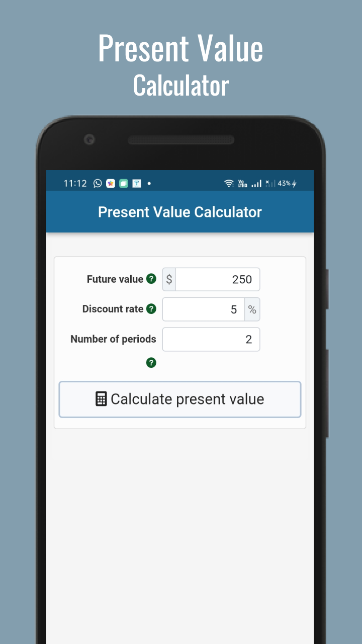 Present Value Calculator - App on Amazon Appstore