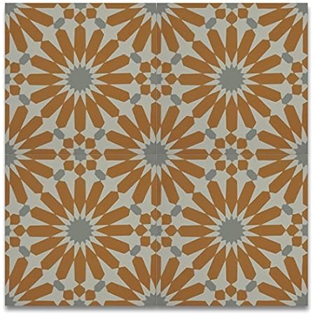 Moroccan Mosaic & Tile House CTP54-02 Alhambra Handmade Cement Tile, 8 ...