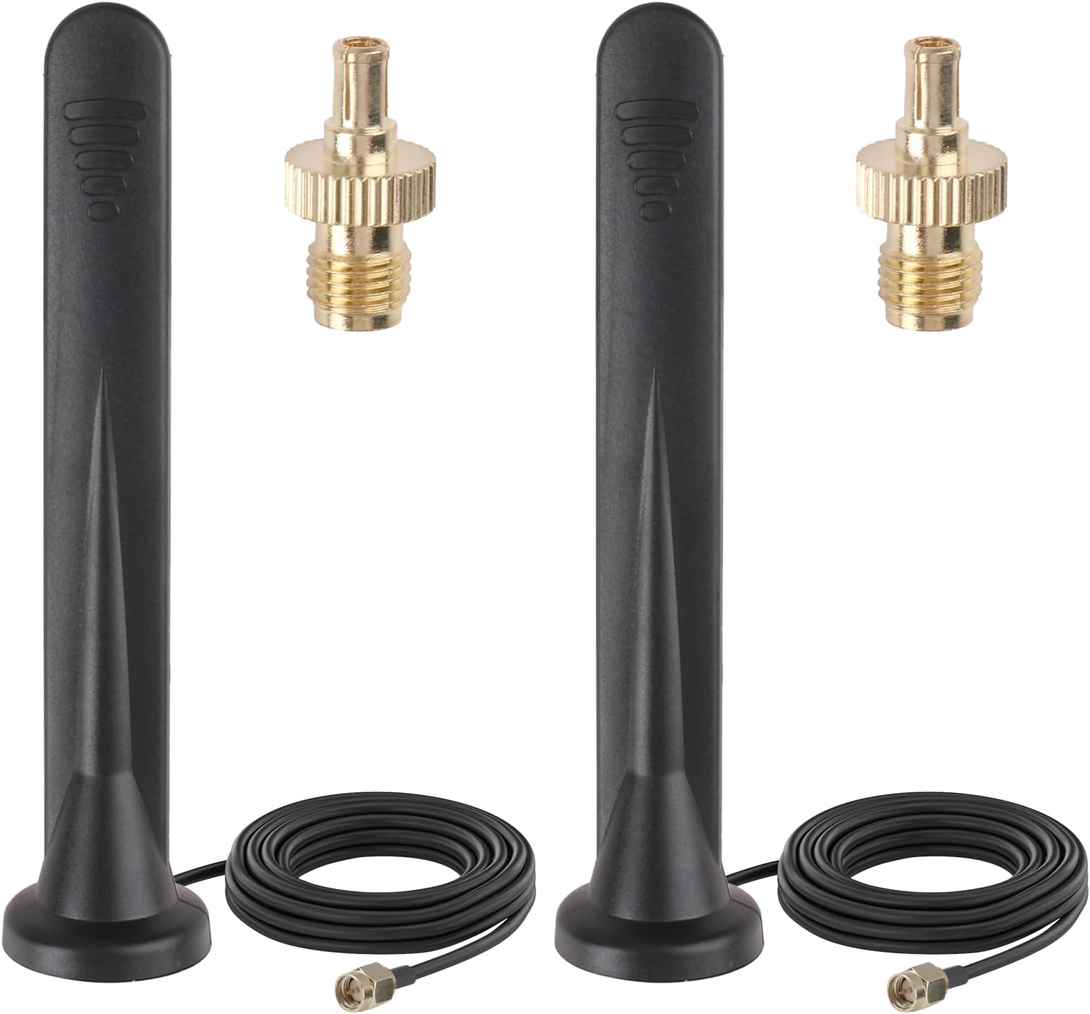 Bingfu 4G LTE Antenna SMA Aerial 7dBi Magnetic Base MIMO Antenna (2 ...