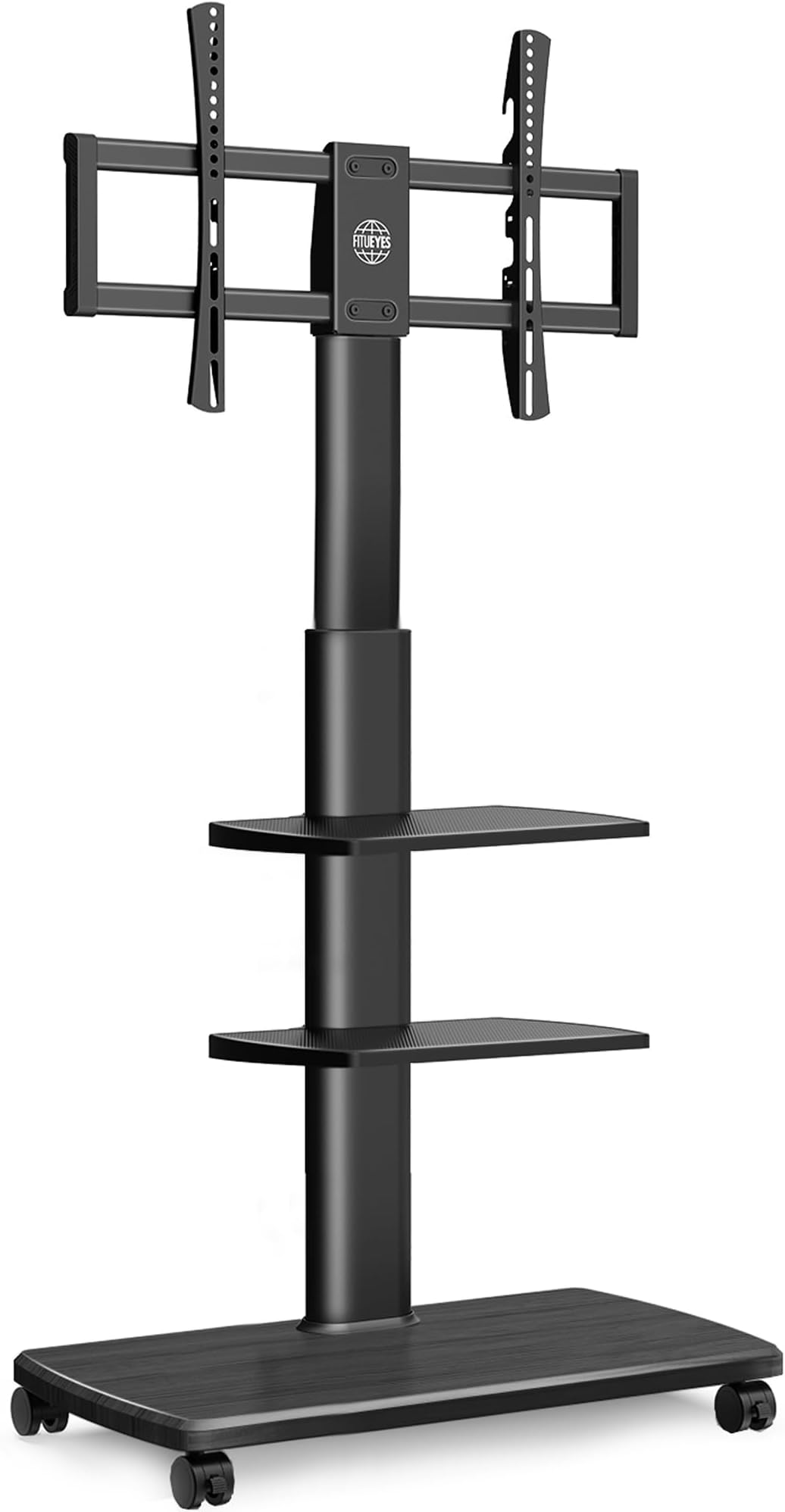 RFIVER Rolling TV Stand on wheels for most 26-65 inch TVs, Mobile Floor ...