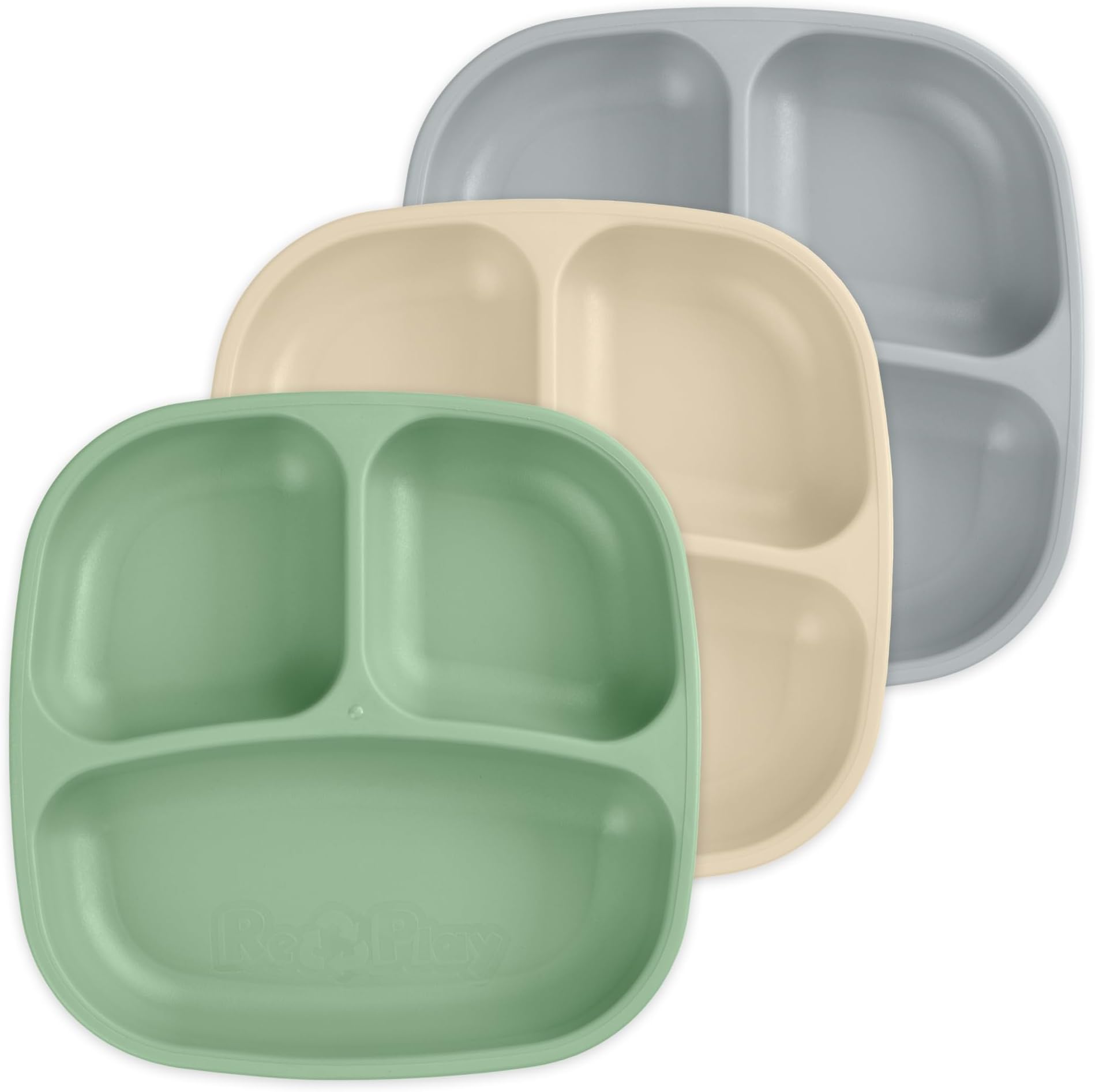 Amazon.com: GET FRESH PLA Kids Divided Plates Set – 2-pack Melamine ...