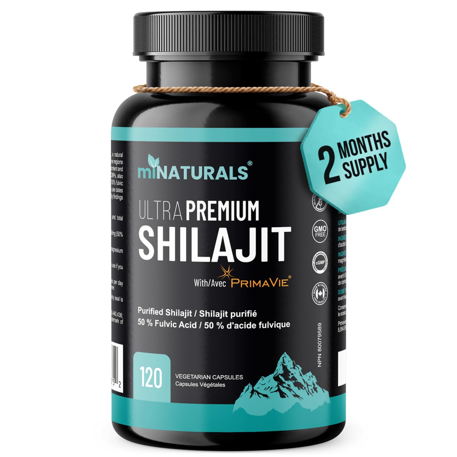 miNATURALS Shilajit with PrimaVie for Testosterone Support in Men - 120 ...
