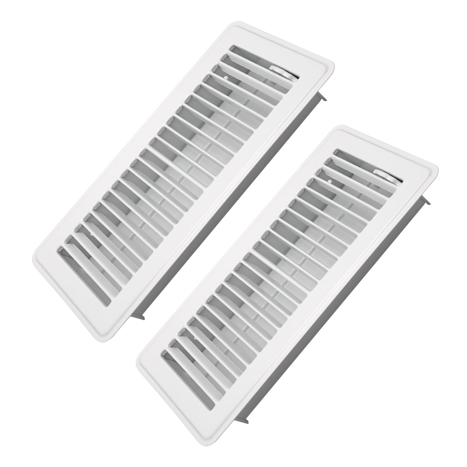 Howeall 4" x 10" Floor Register 2 Pack - Heavy Duty Steel Walkable ...