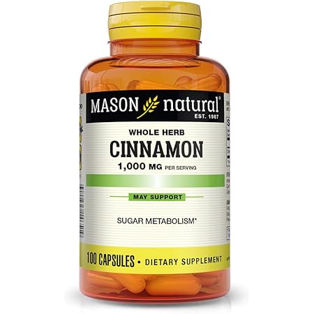 Amazon.com: Cinnamon, 1000 mg, 100 Capsules (Pack of 3), Herbal Dietary ...