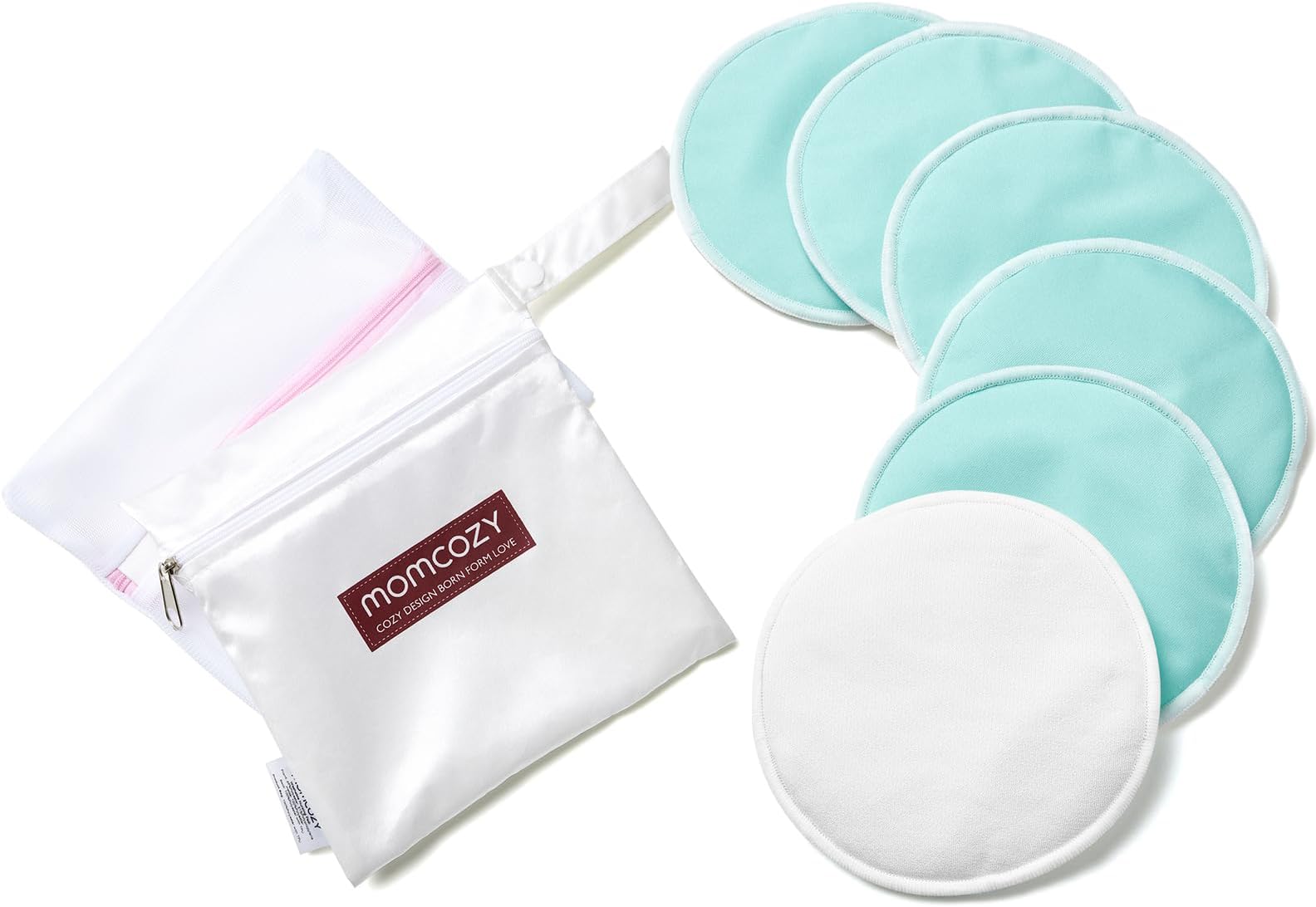 Amazon.com : Momcozy Reusable Nursing Pads, Innovative Use of One Way ...