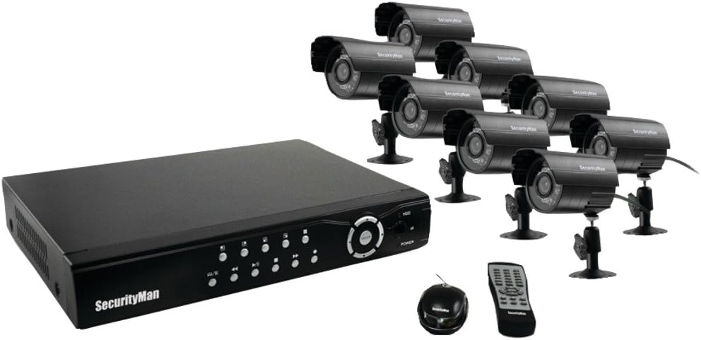 Amazon.com : Securityman NDVR8-320K Network DVR System with 8 Cameras ...