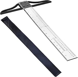 Amazon.com: T-Square Ruler, 18 Inch Multi Sized Acrylic T-Ruler in Inch ...