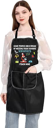 Amazon.com: BDPWSS Science Apron With Pockets Science Teacher Gifts ...
