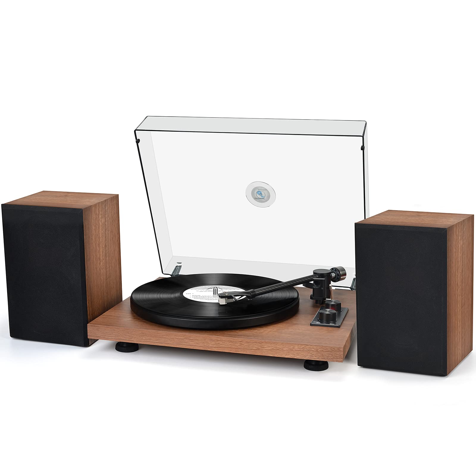 Buy Vinyl Record Player HiFi System with Bookshelf Speakers,Turntable ...