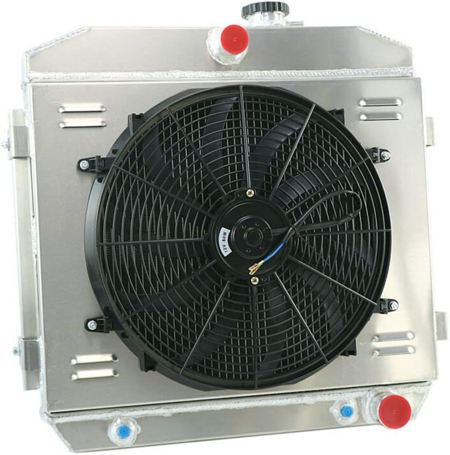 Amazon.com: OzCoolingParts 55-57 Chevy Radiator Fan Shroud Kit, 3 Row ...