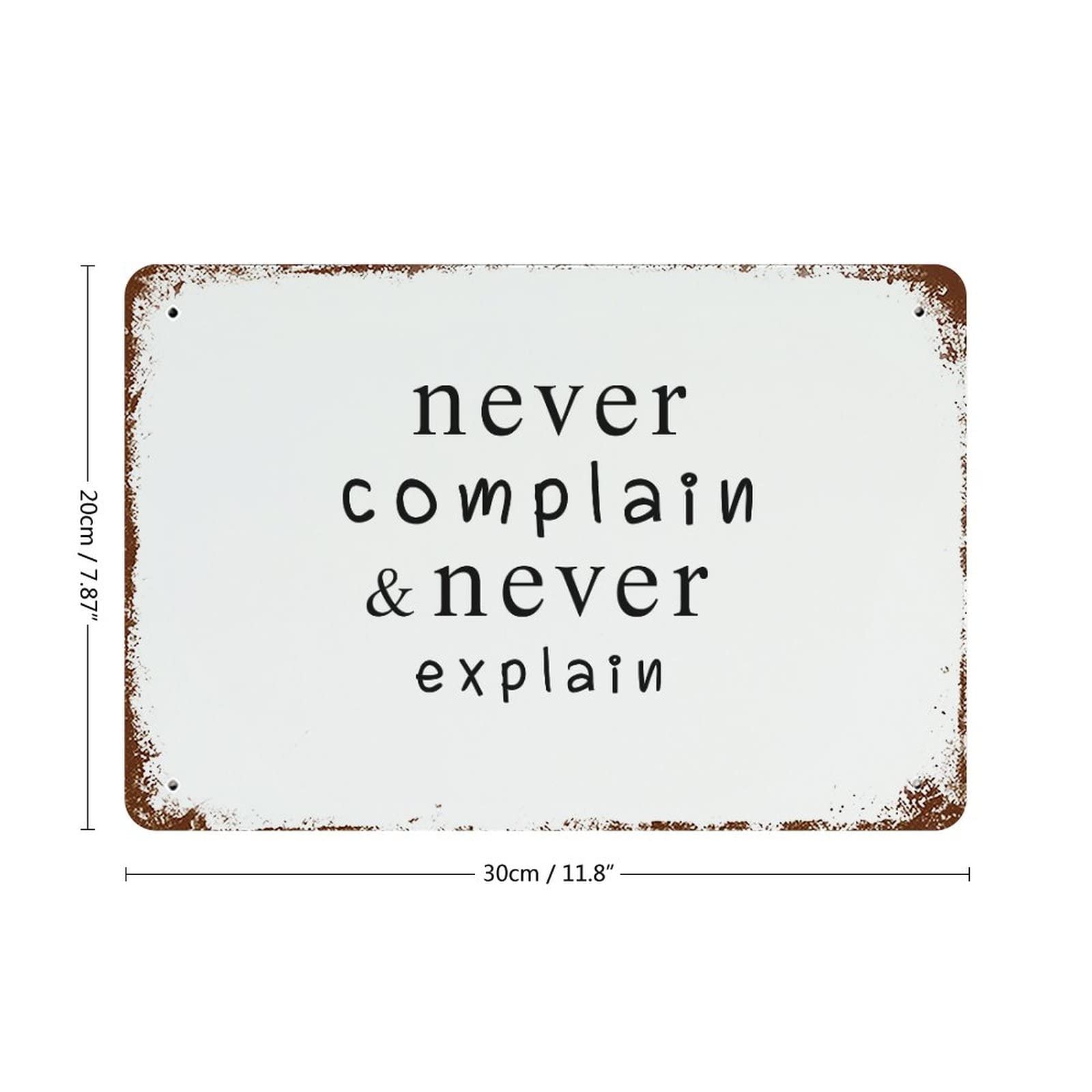 Signs Dont Complain