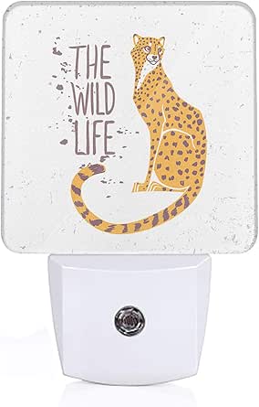 Led Night Light, Premium Amazing Cheetah Night Lights Plug Into Wall ...