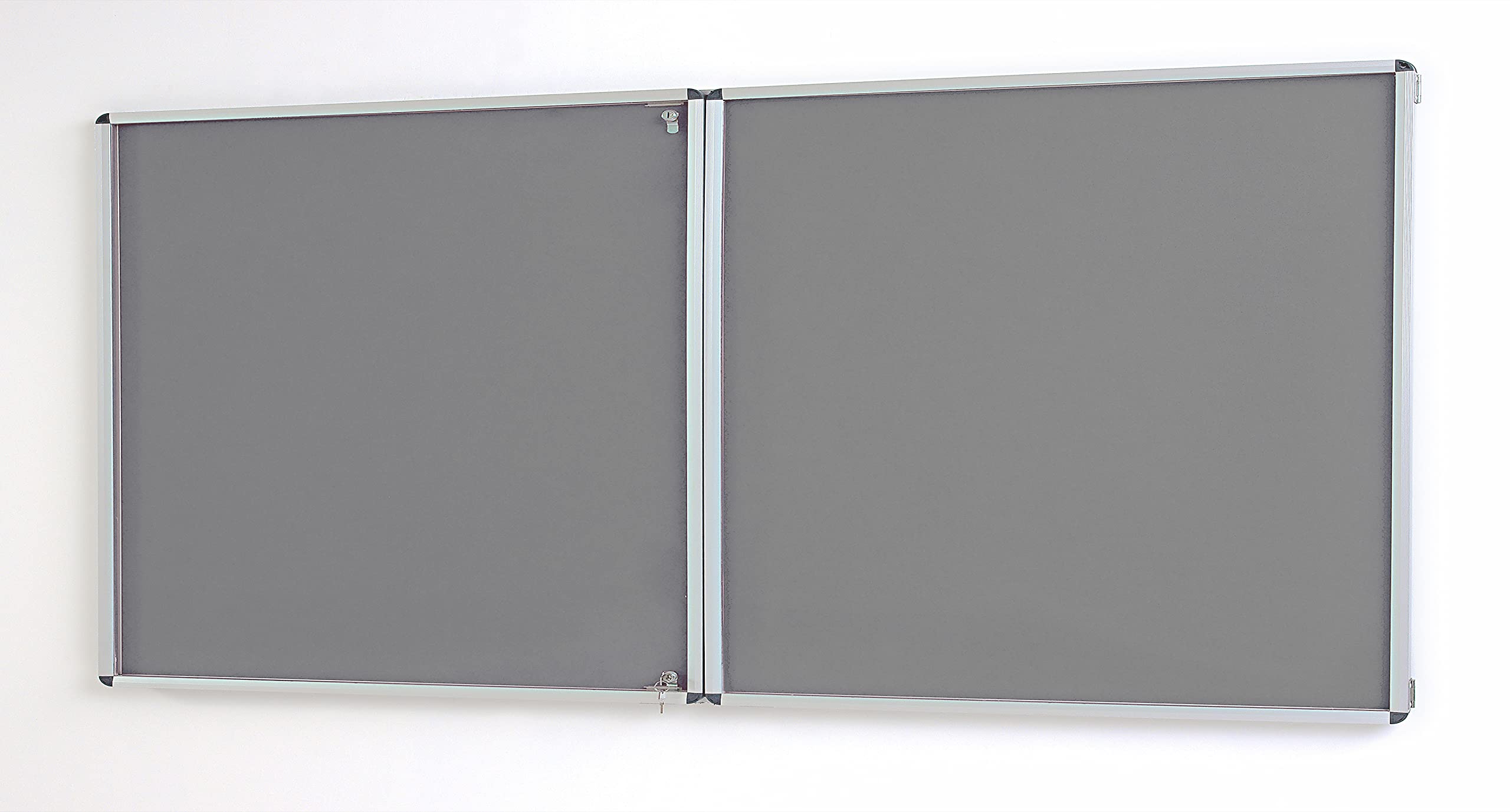 Light Grey Huge Fully Fire Retardant Lockable Notice Board [2 Locks ...