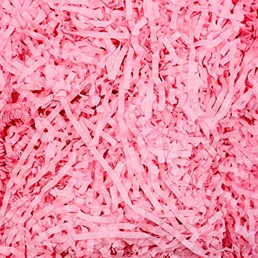 Prokart Pink Shredded Paper Soft & Thin Crinkle Cut Paper for Gift ...