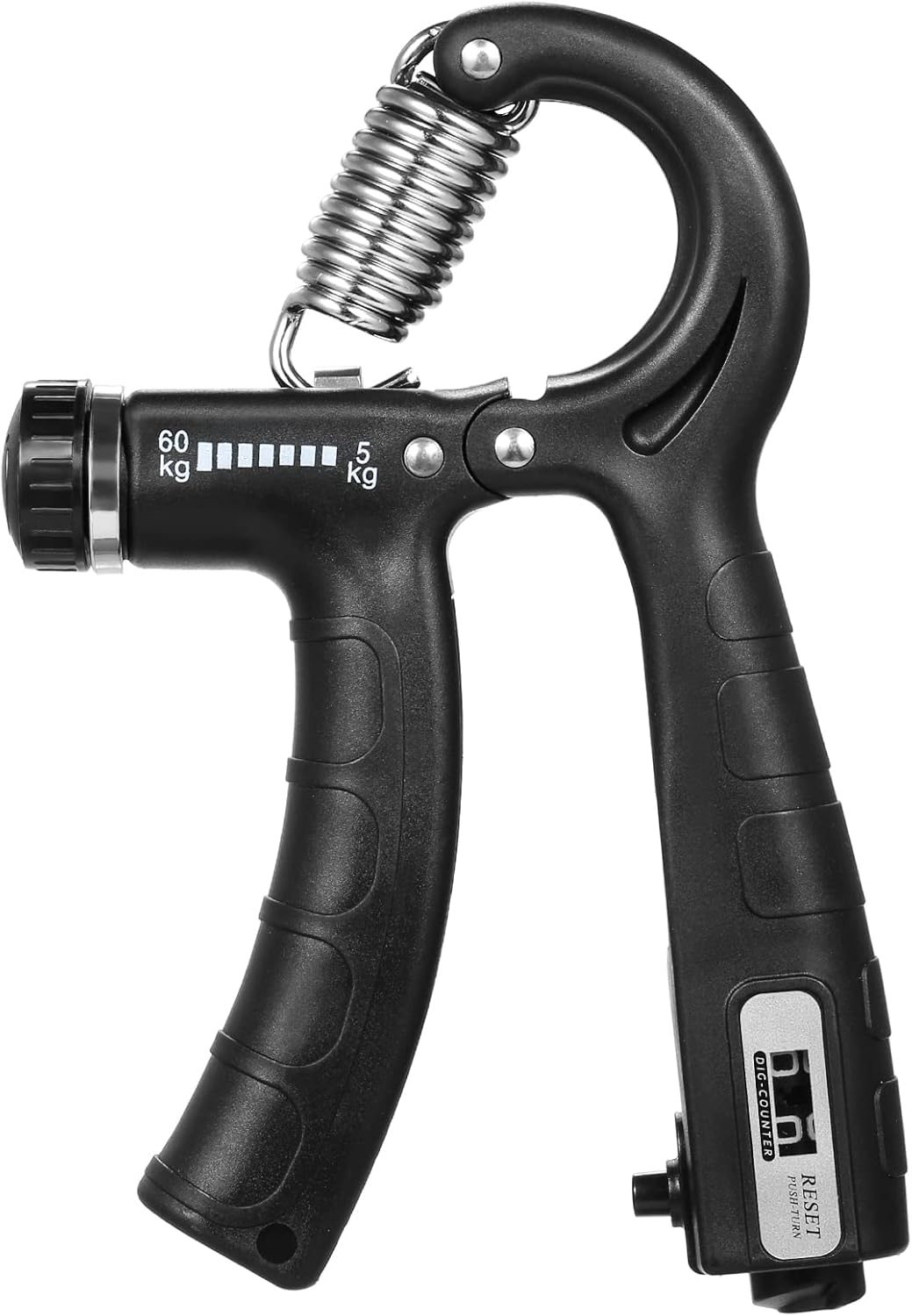 Hand Grip Strengthener with Counter 5-60kg Adjustable Resistance ...