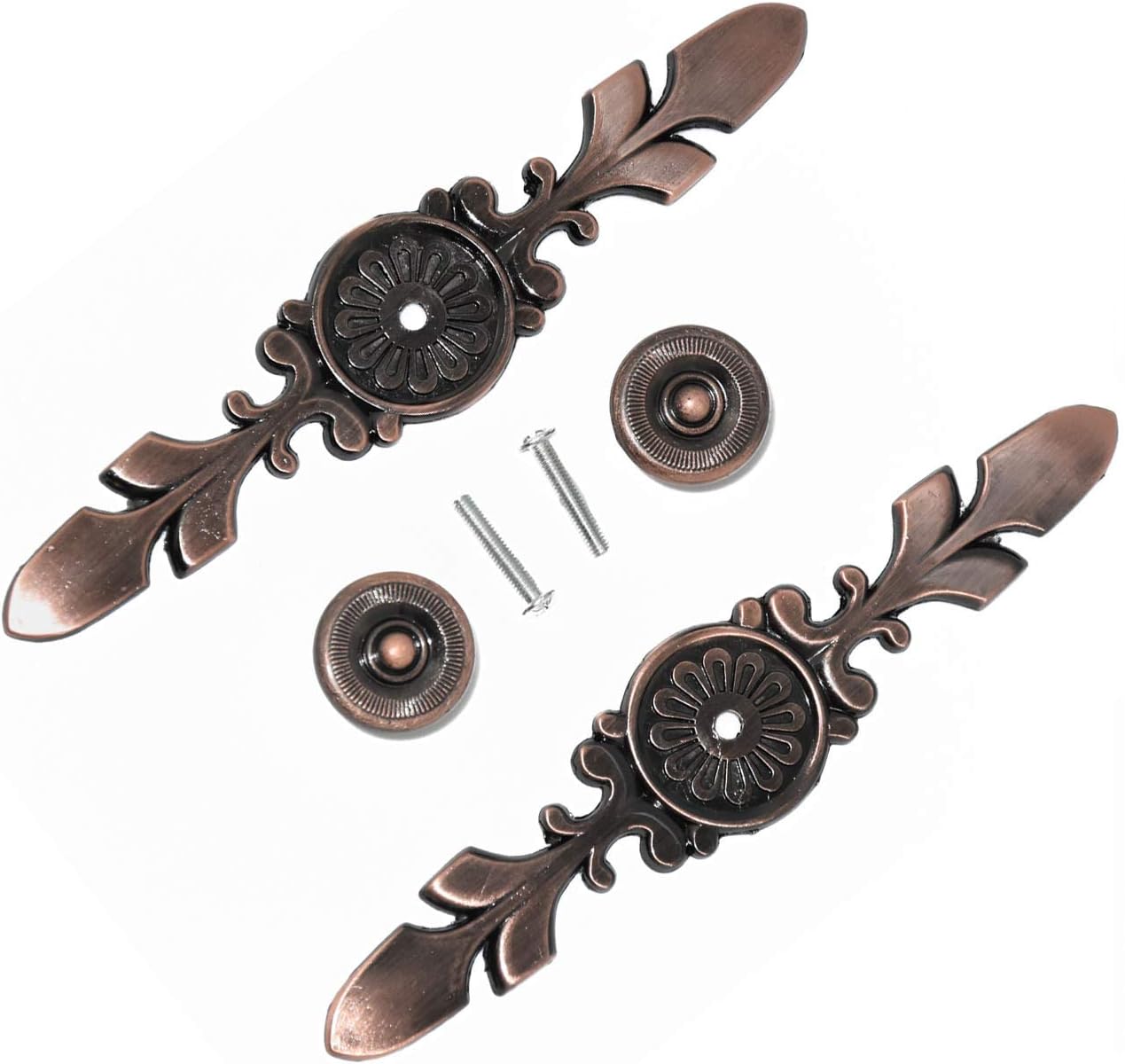 Cabinet Drawer Handle Pull Knobs 2PCS Red Bronze 12cm Cabinet Handle ...