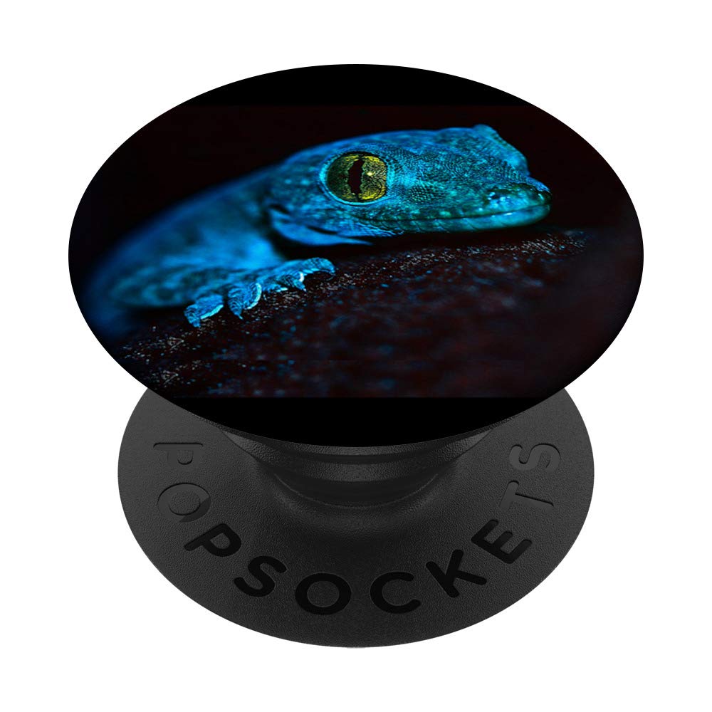 Amazon.com: Lizard Reptile Gecko Pop Socket Blue PopSockets PopGrip ...