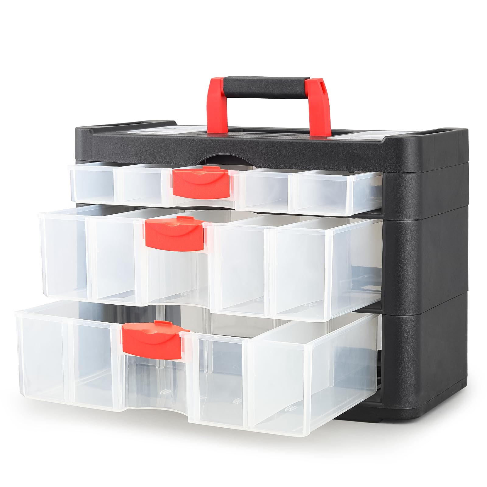 Snapklik.com : MoNiBloom 5-Grid Portable Tackle Box Organizer