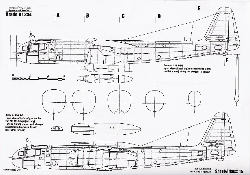 Amazon | Arado Ar 234: B-2,b-2/n, C-3 (Topdrawings) | Rys, Marek ...