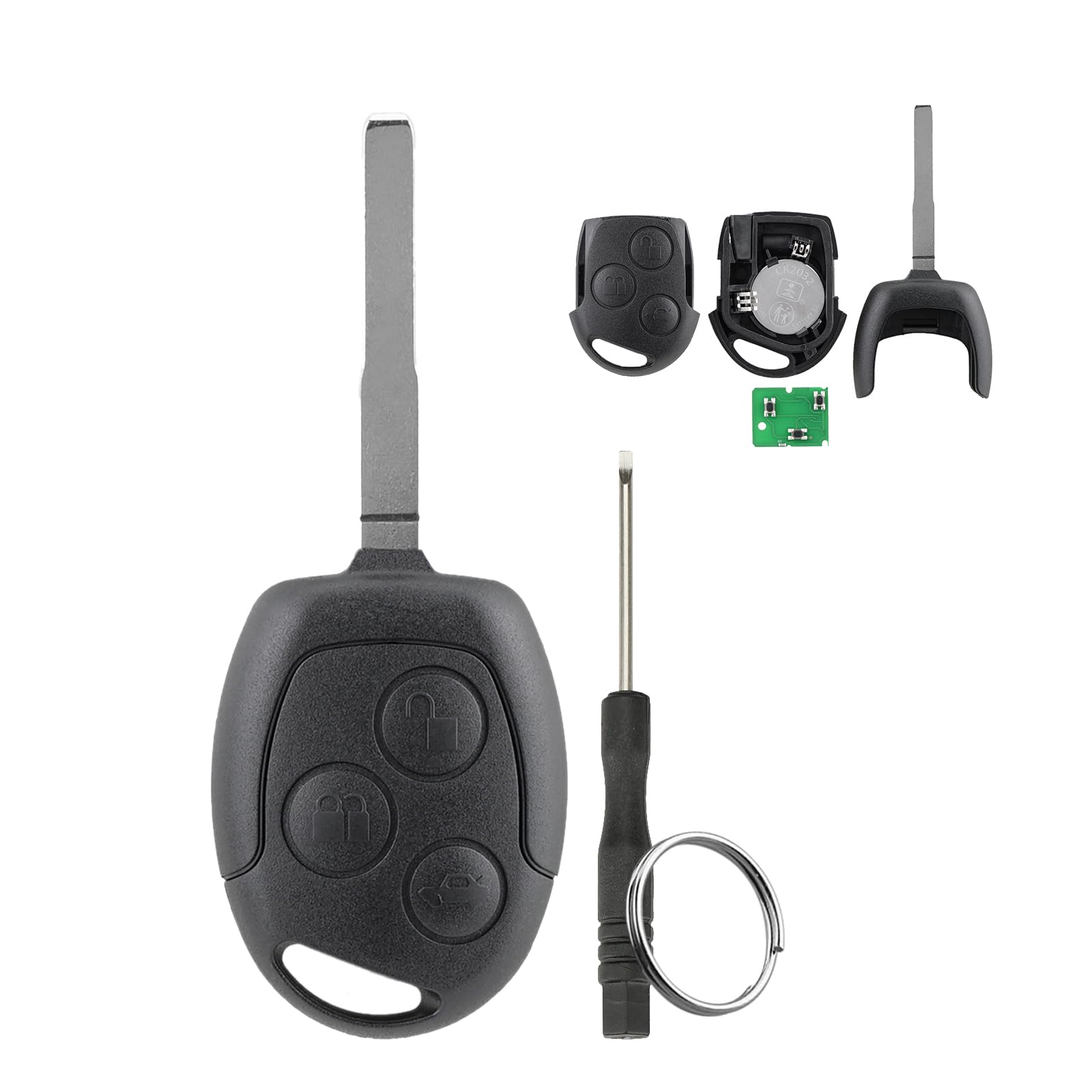 433MHZ Remote Key Fob For Ford Fiesta Key Ford Mondeo Key Ford Focus ...