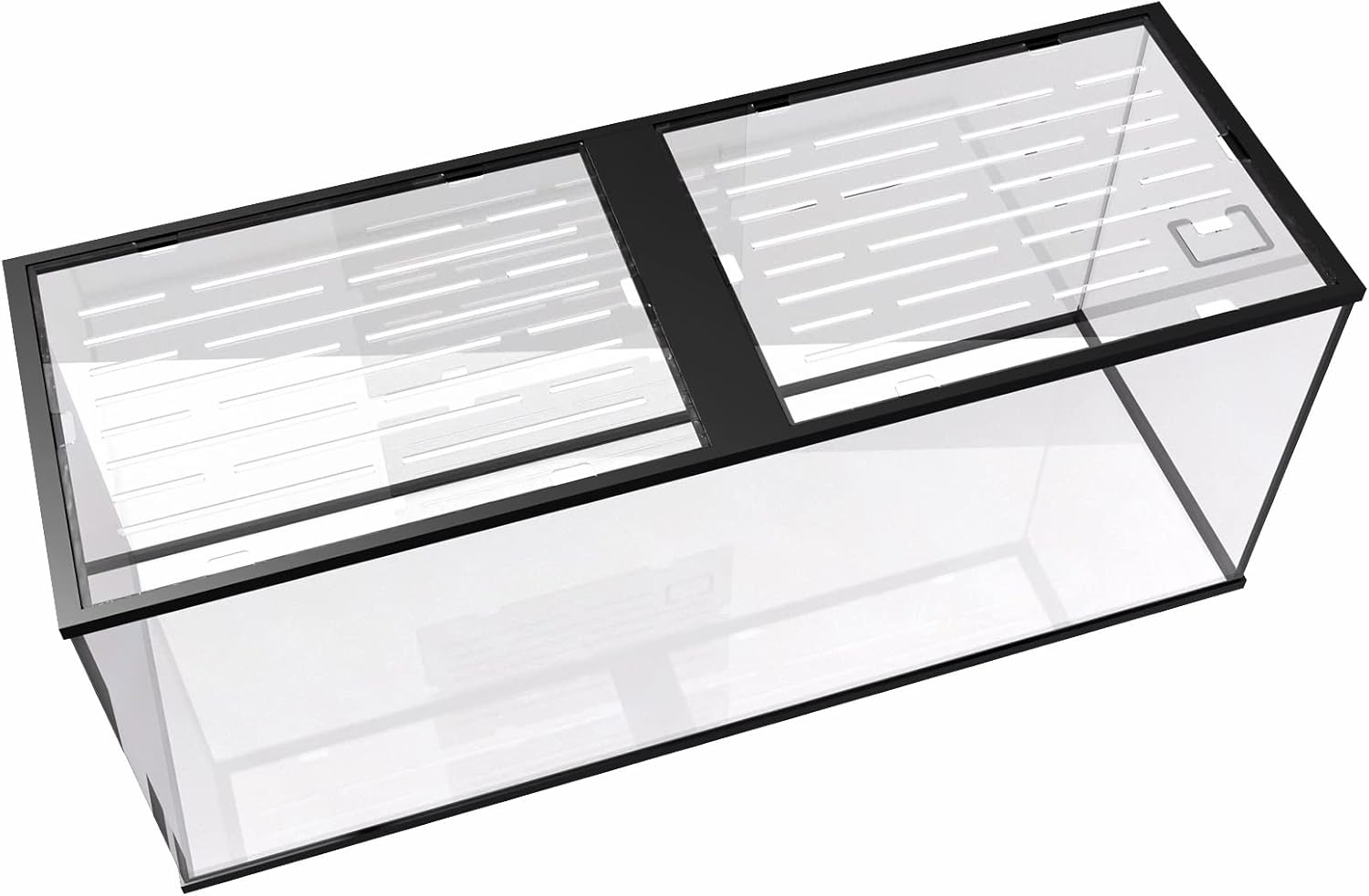 Amazon.com: Tenecor Unbreakable Aquarium Lid with Feed Hatch Compatible ...