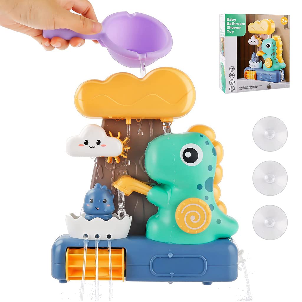 Buy PATPAT® Baby Bath Toys, Fun Dinosaur Water Spray Toy Set Cartoon ...