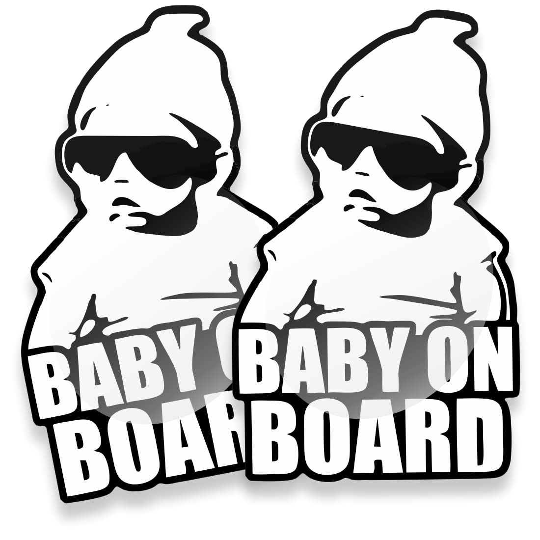 A&B Traders Baby car Sticker Baby on Board Sticker - Funny Baby car ...