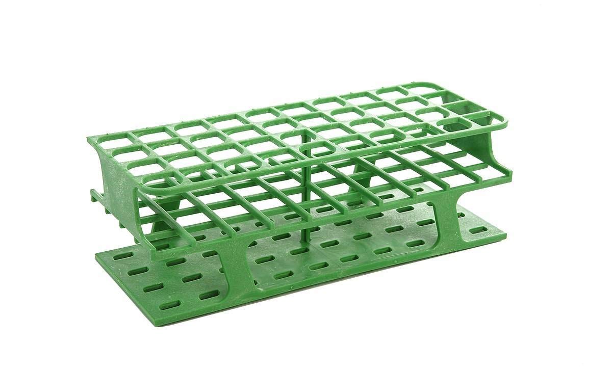 Full-Size Test Tube Racks 16mm 72 Place (Green) (pk of 8): Science Lab ...