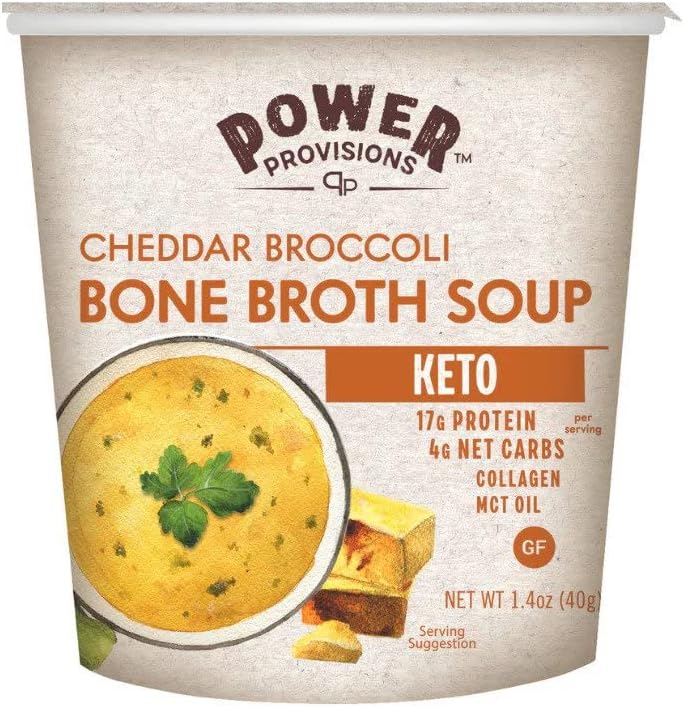 Amazon.com: Power Provisions Cheddar Broccoli Bone Broth Soup Cups ...