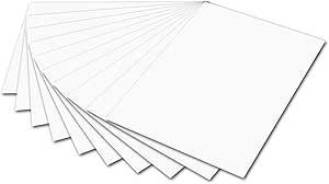 folia 6100 Photo Card White 50 x 70 cm 300 g/m² 10 Sheets for Crafts ...