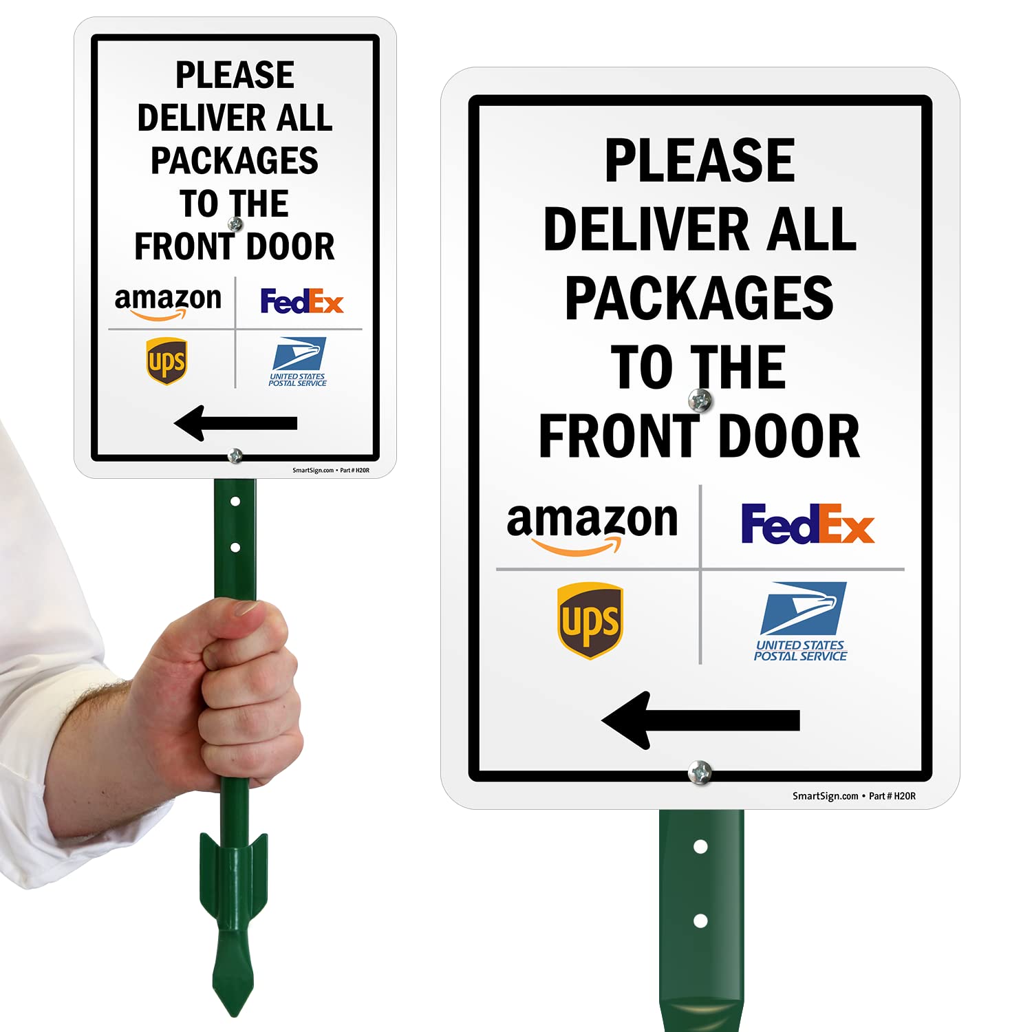 Amazon.com: SmartSign 10 x 7 inch “Please Deliver All Packages to The ...
