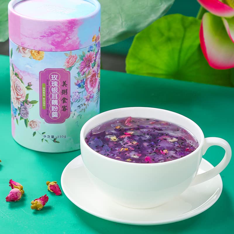 1 lata, 12.35oz, sopa instantánea de almidón de raíz de loto Tremella ...