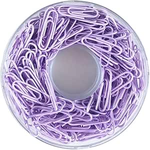 Pack of 200 Purple Binder Clips Classic Paperclips Metal Paper Clips ...