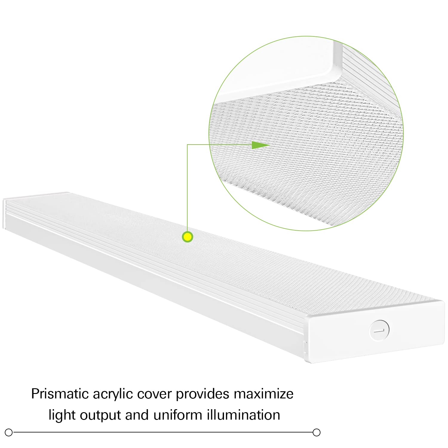 4FT LED Wraparound, 40W Shop Lights LED Shop Lights for Garage, 4400lm ...