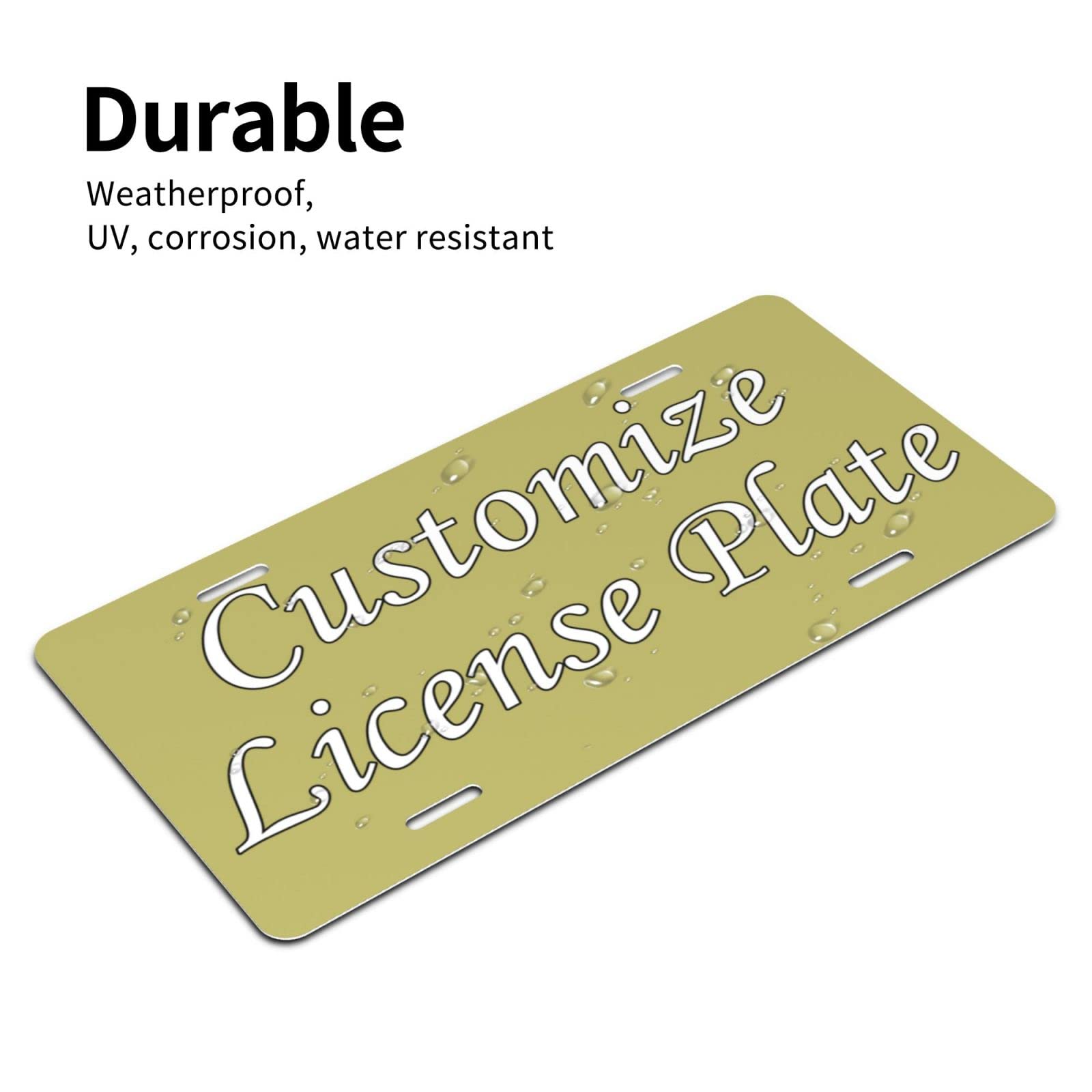Aluminum License Plate Frame Personalized Front License Plates - Custom ...