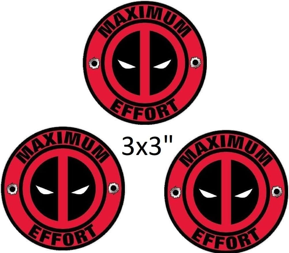 Amazon.com - Marvel Deadpool Vinyl Decals - Set of 12 Outdoor Rated ...
