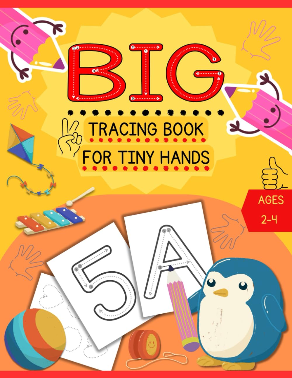 Big Tracing Book For Tiny Hands: Learn To Write For Toddlers Ages 2-4 ...