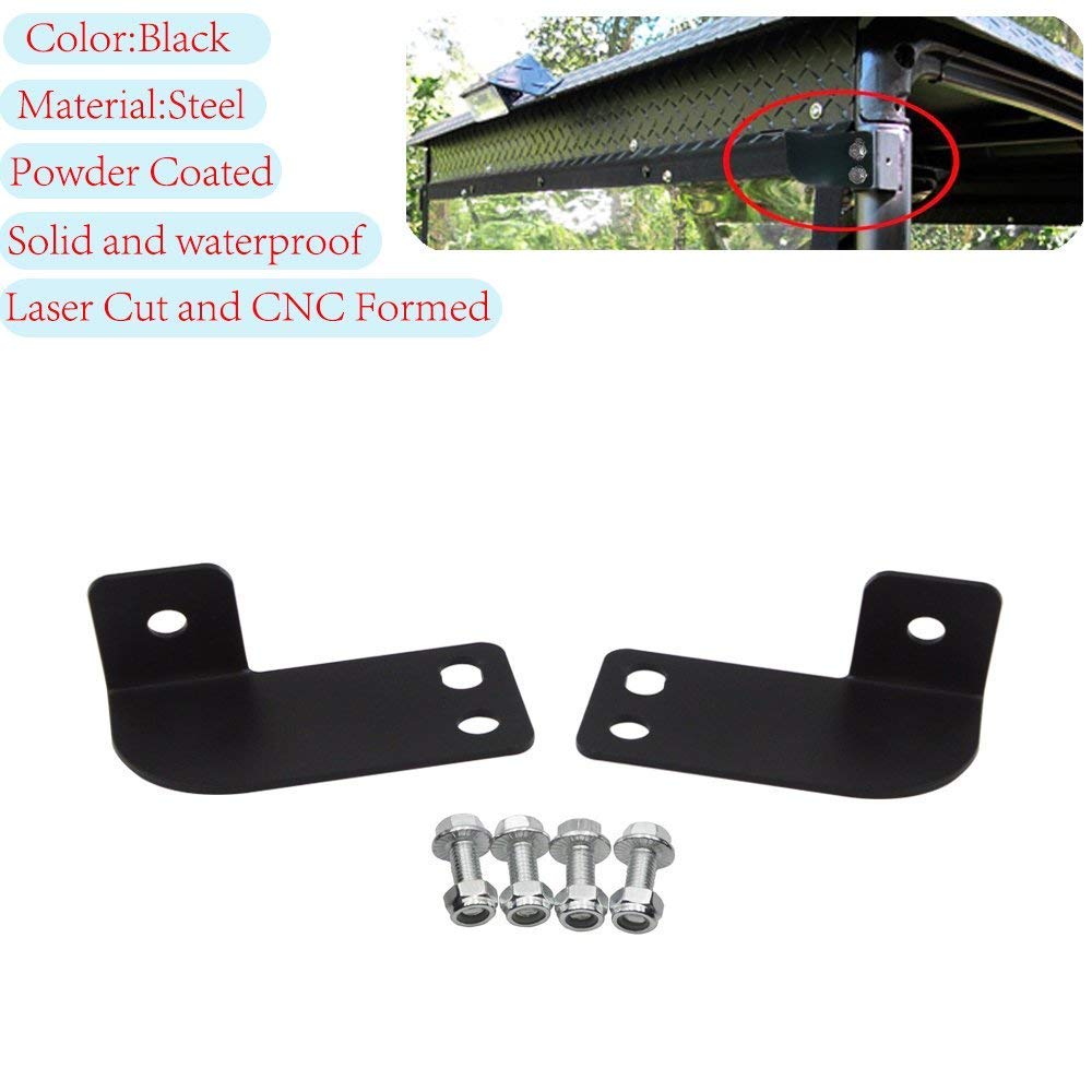 Snapklik.com : Rear Roof Roll Cage Bar LED Backup Lights Mount Brackets ...