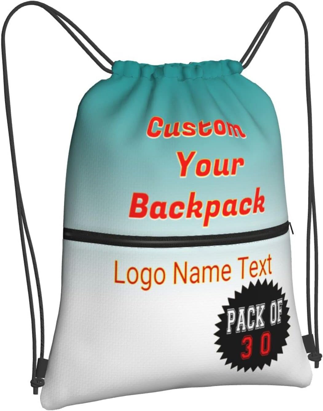 Amazon.com | Custom Drawstring Backpack Your Custom Here,Custom Text ...