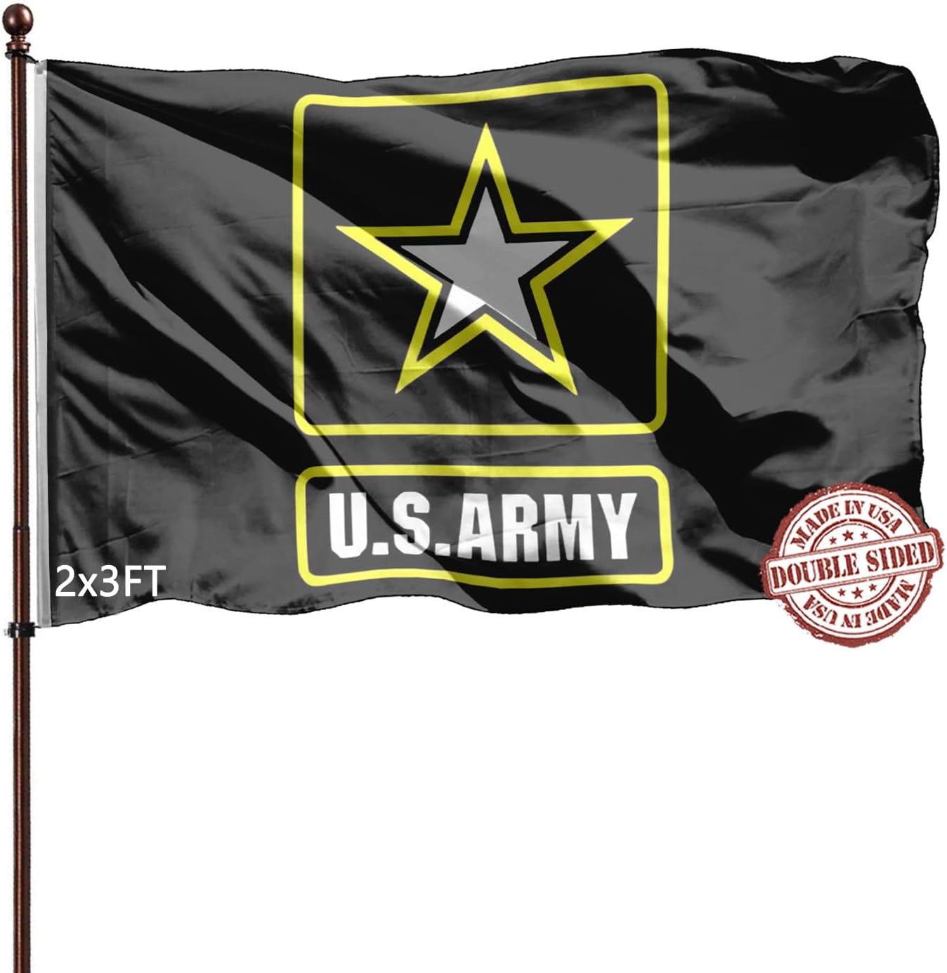 Amazon.com : US Army Flag 2x3 Double Sided- Heavy Duty 3 Ply 210D ...