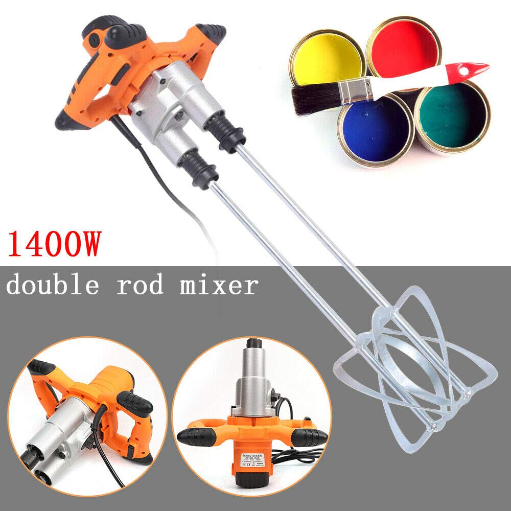 Electric Mortar Mixer 1400w Heavy Duty Double Agitators Mortar Mixing ...