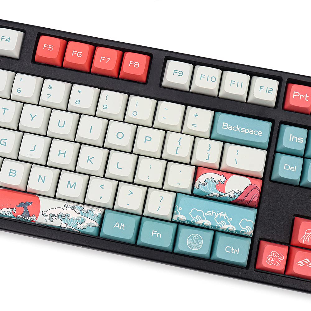 Coral Sea Keycaps PBT Keycap 108 Keys Dye Sublimation XDA Profile for ...