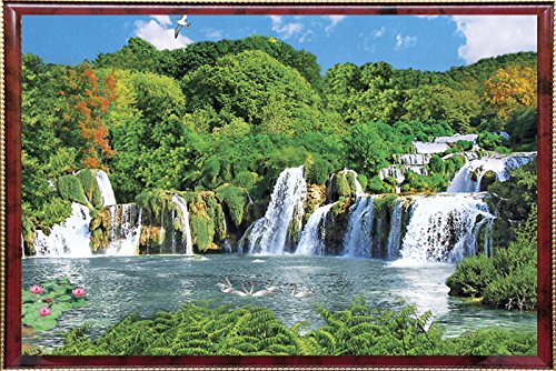 Buy Pictoreal Waterfall 3D Photo Frame Online at Low Prices in India ...