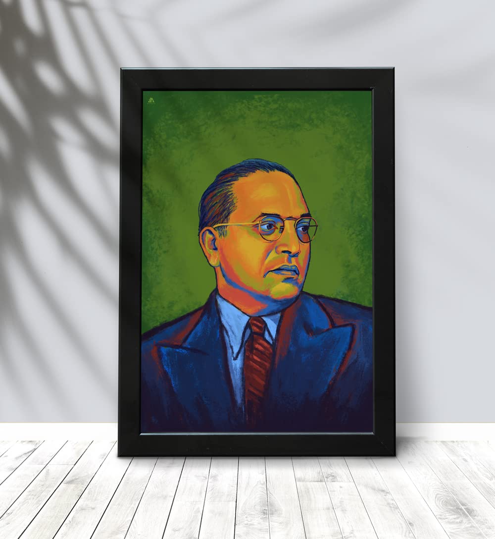 Dr Bhim Rao Ambedkar - Portrait Painting | Wall Frame, Framed Poster ...