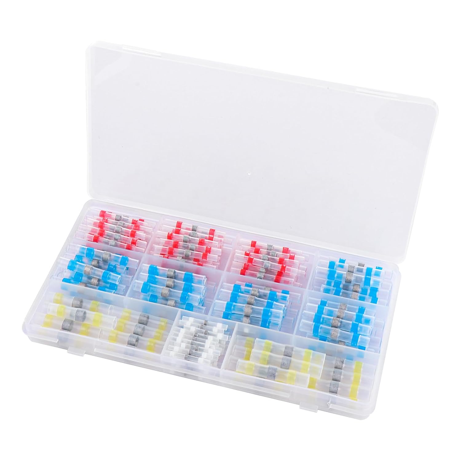 QLoztyse Heat Shrink Butt Connectors - 200 Pcs Low Temperature Self Solder Seal Wire Connectors ...