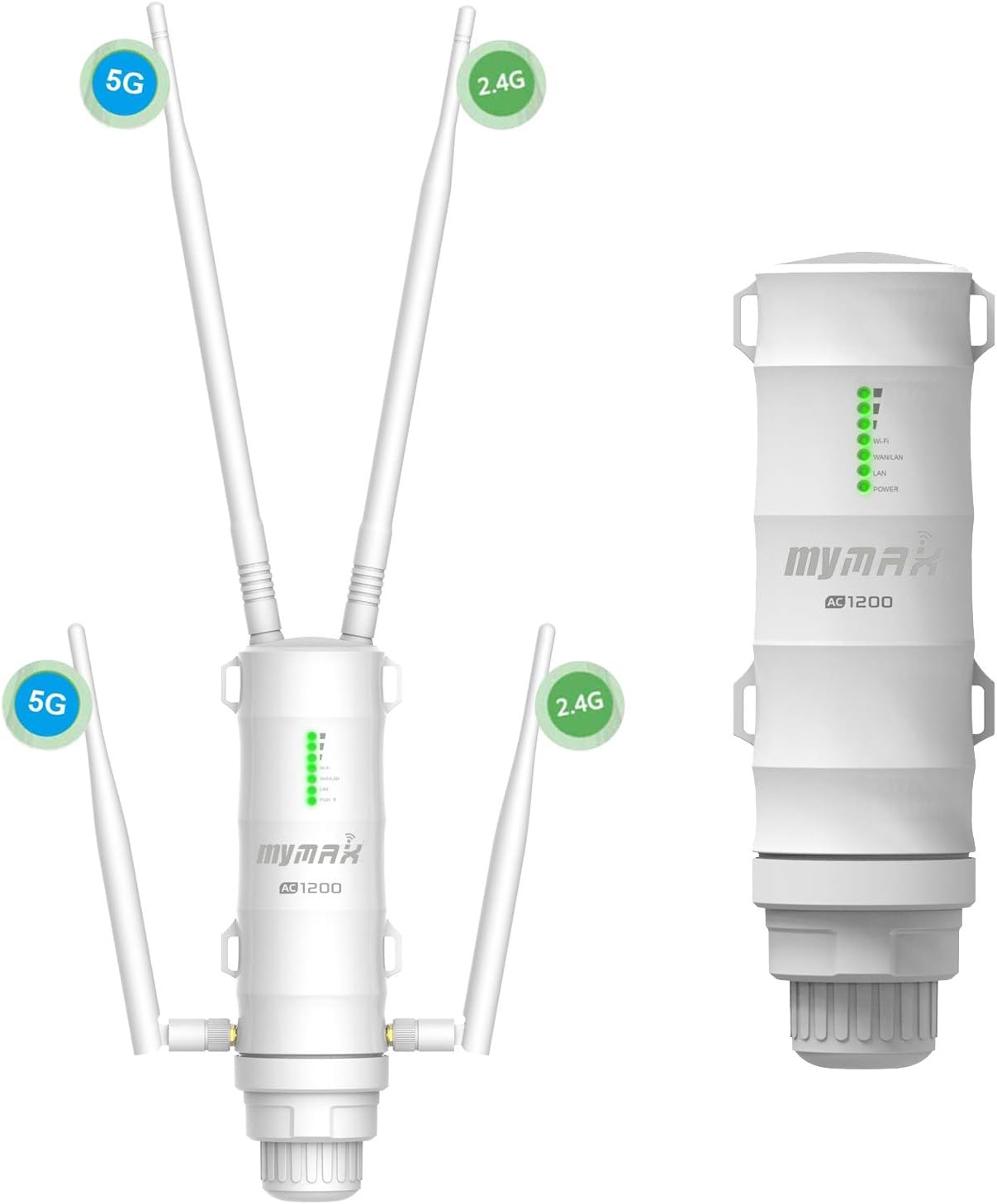 Amazon.com: MyMAX AC1200 Weatherproof Outdoor WiFi Extender/PoE Access ...