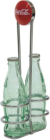 Amazon.com: TableCraft Coca-Cola Salt and Pepper Shaker Set with Chrome ...