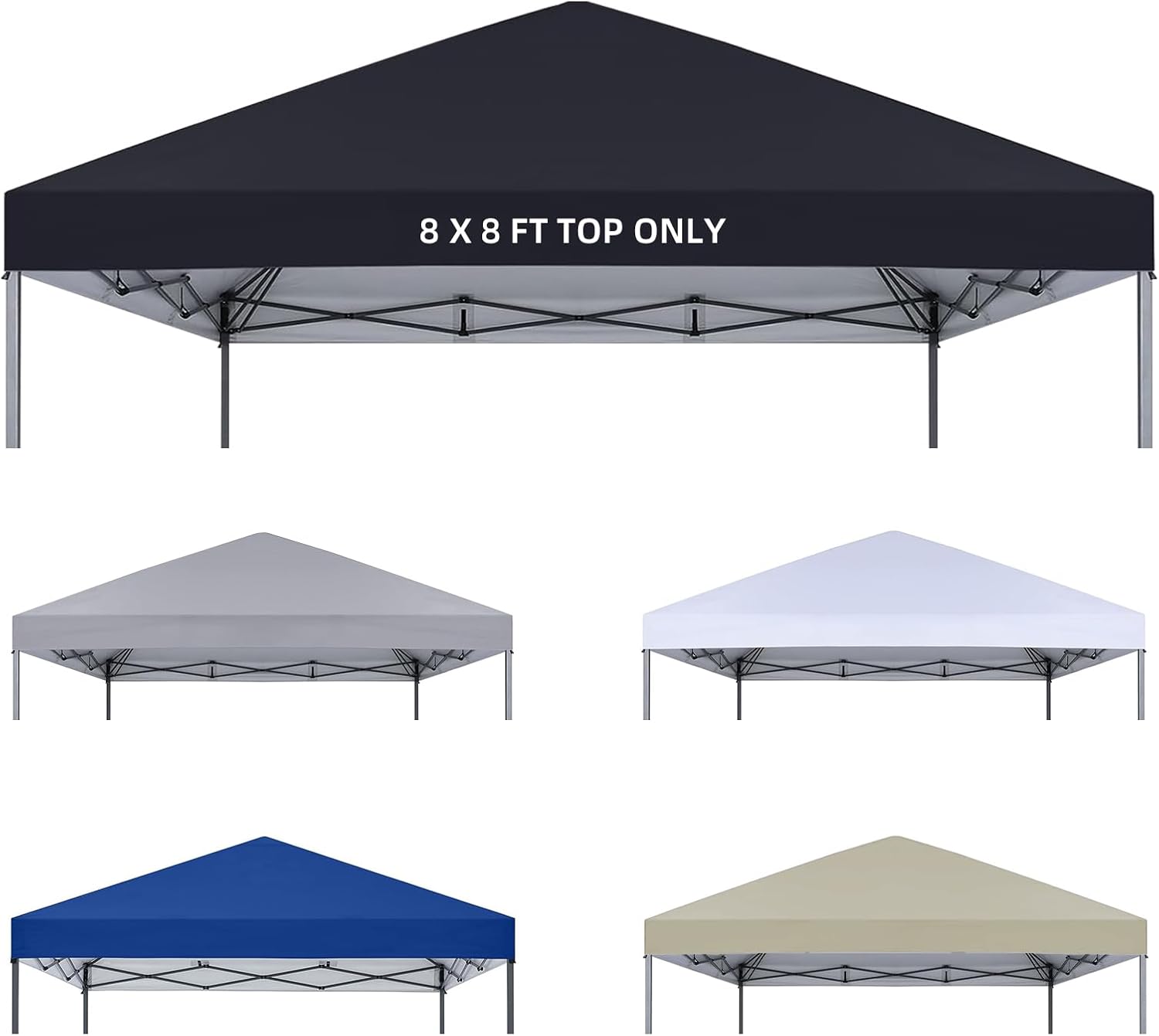 Amazon.com : 8x8 Canopy Replacement Top Only,Waterproof Pop Up Canopy ...