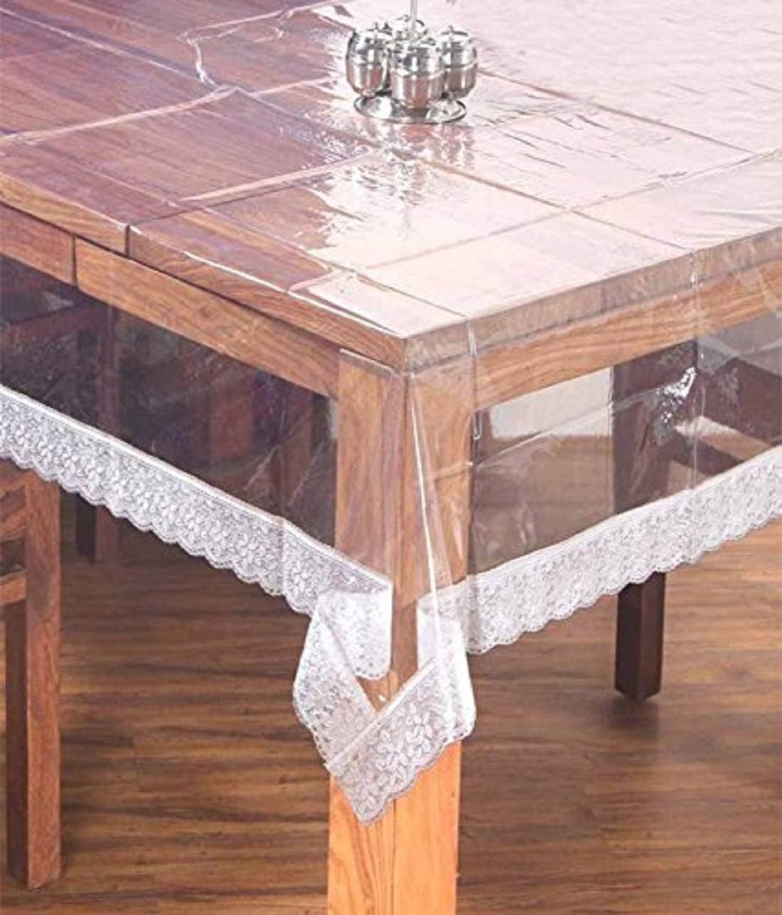 Buy Kuber Industries Table Cloth for Dining|90x60 Inch |Transparent ...