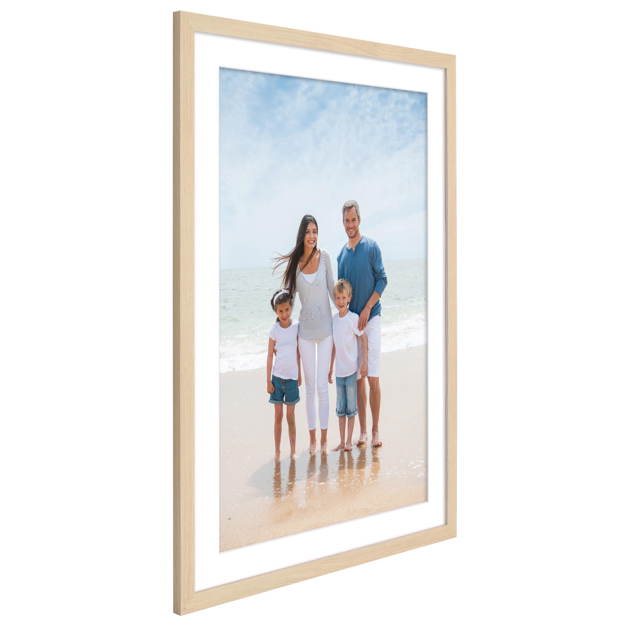 Americanflat 24x34 Poster Frame in Natural Oak - Use as 20x30 Picture ...